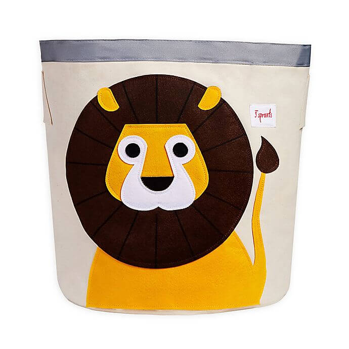 Personalized 3 Sprouts Storage Bin - Lion – Makaboo.com